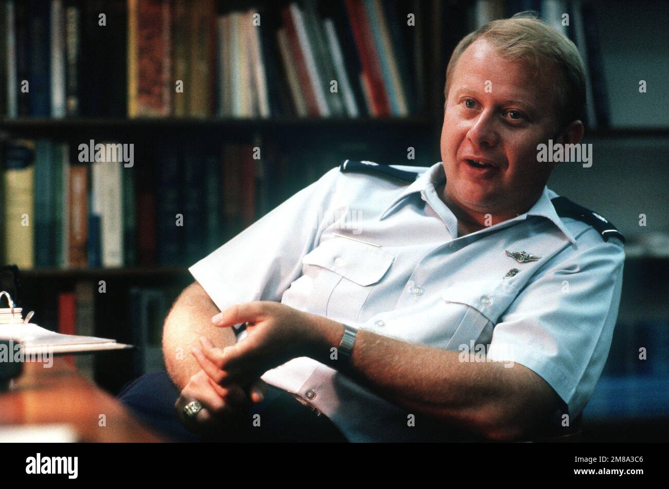 Lieutenant Colonel (Dr.) William Clardy, chief of professional services ...