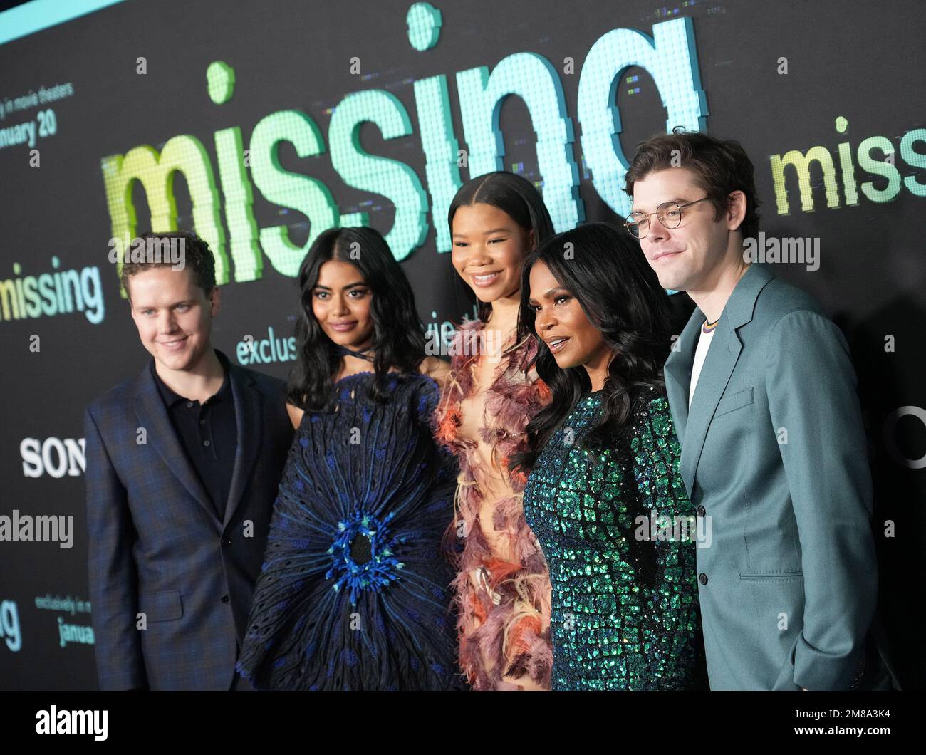 Los Angeles, CA. January 12, 2023. (L-R) Will Merrick, Megan Suri ...