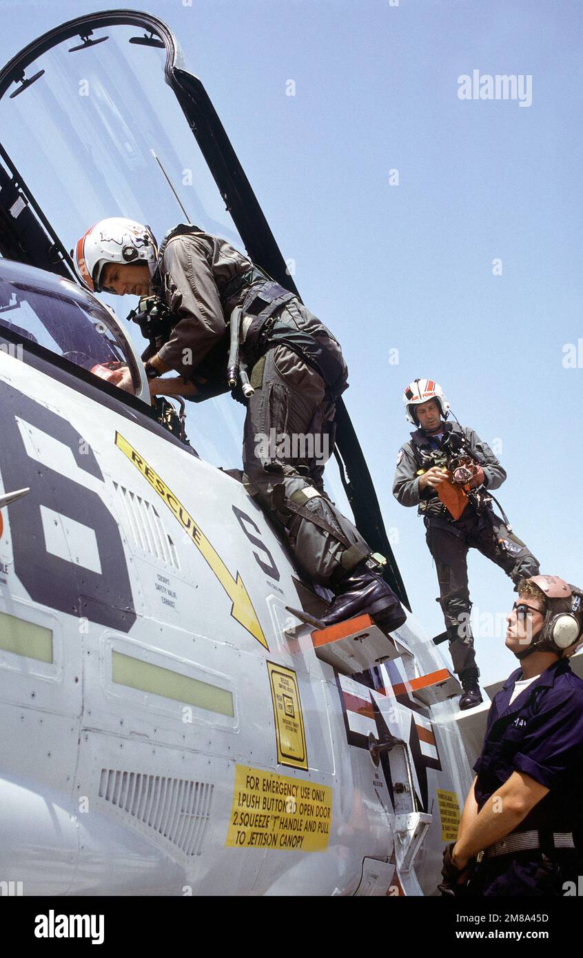 Captain Ronald "Taco" Johnson and CAPT. Michael "Omar" Bradley perform ...
