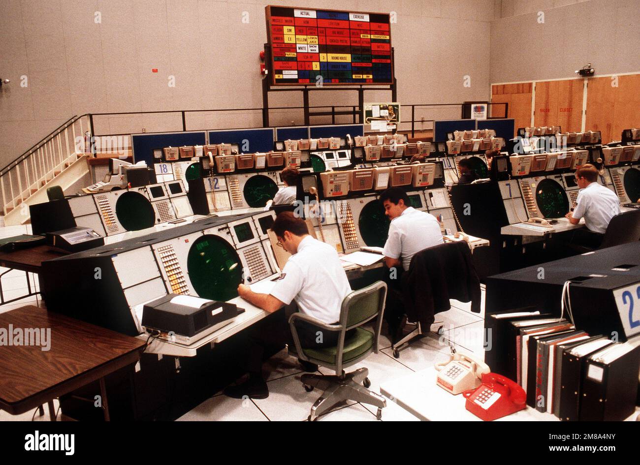 An interior view of the Regional Operations Control Center. Information ...