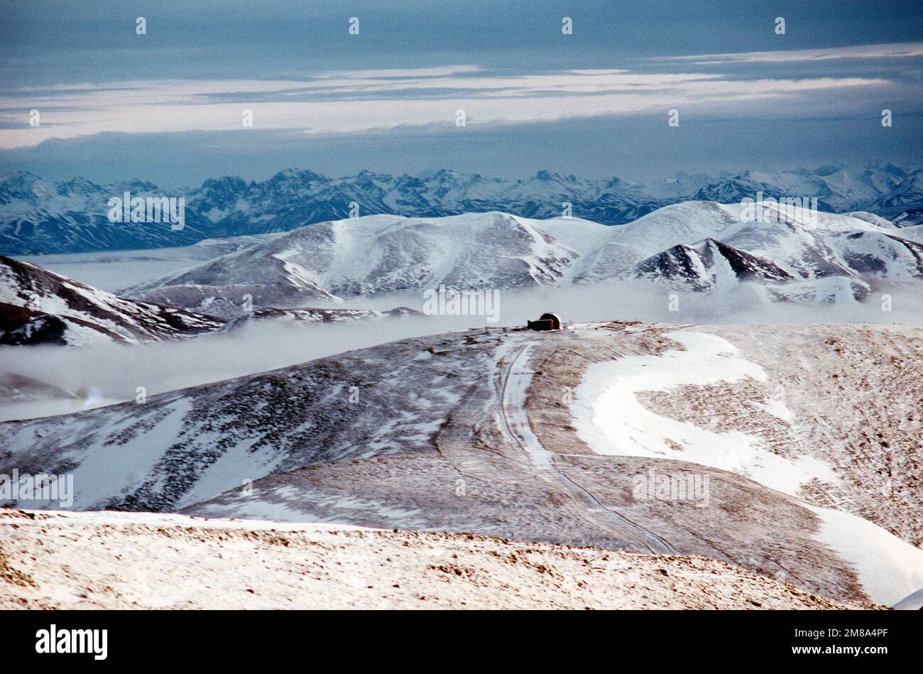 An aerial view of one of 13 minimally-attended radar sites (MARS ...