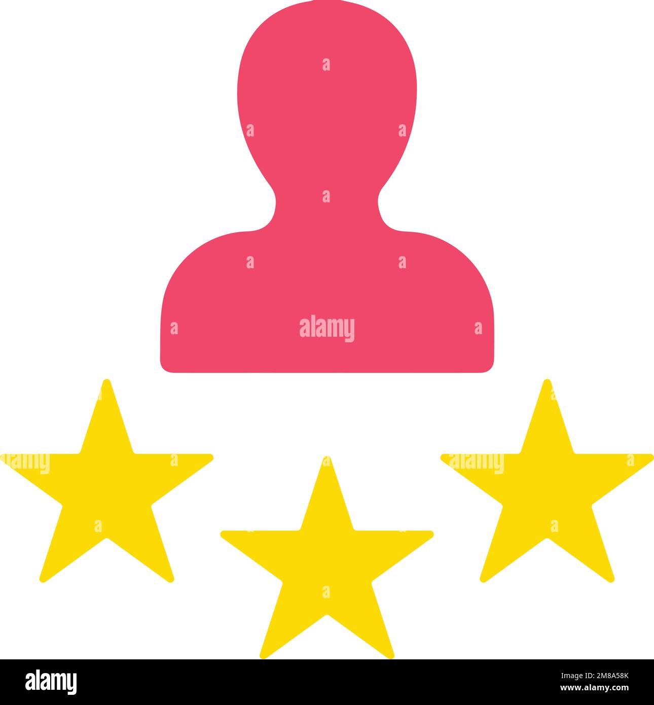 A Vector design of feedback stars and people icon for reviews on a ...