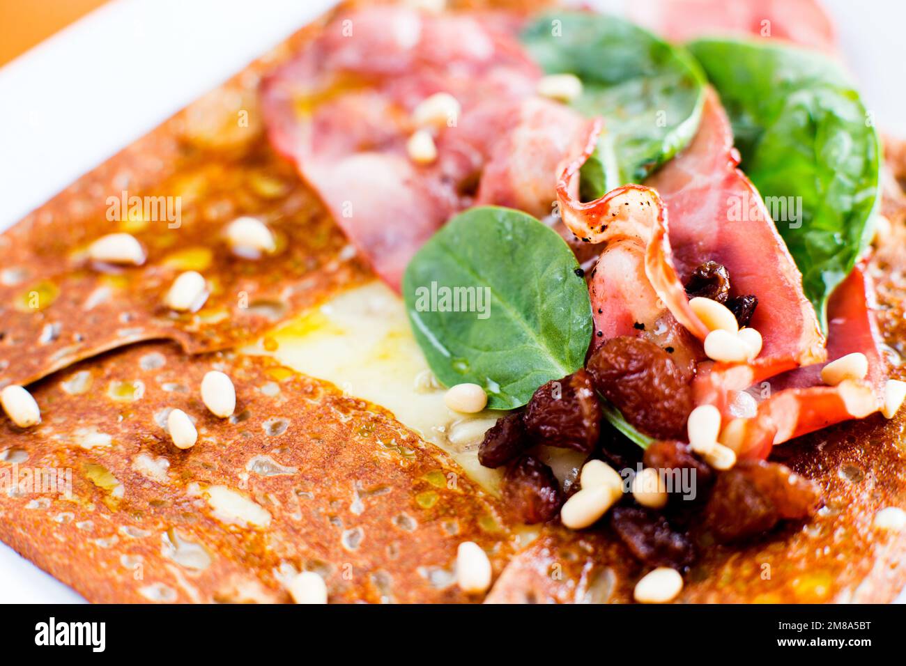 Bacon spinach Crepes. The crepes is a recipe of French origin in which ...