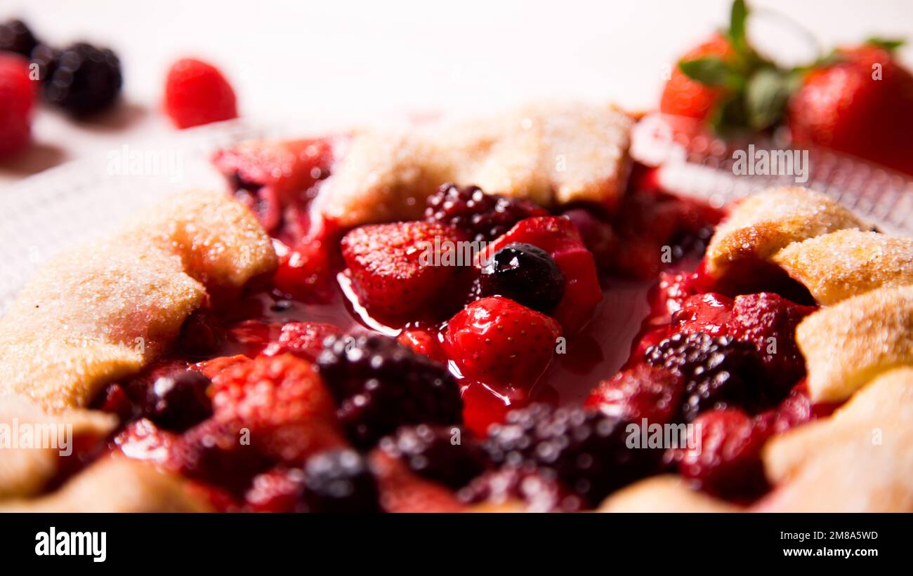 Red berries Galette. Galettes are a gastronomic specialty from the ...