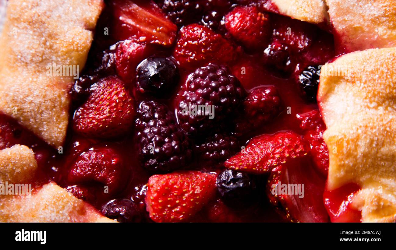 Red berries Galette. Galettes are a gastronomic specialty from the ...