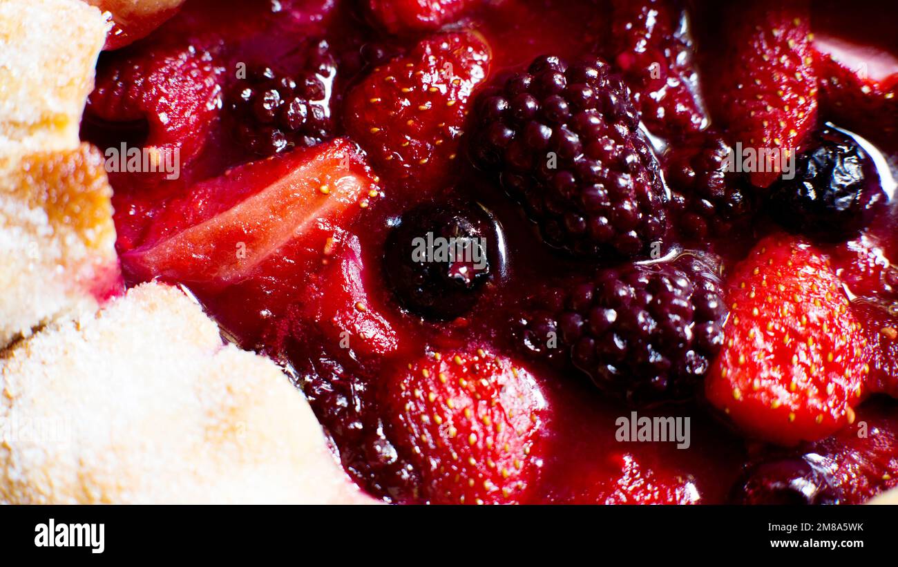 Red berries Galette. Galettes are a gastronomic specialty from the ...