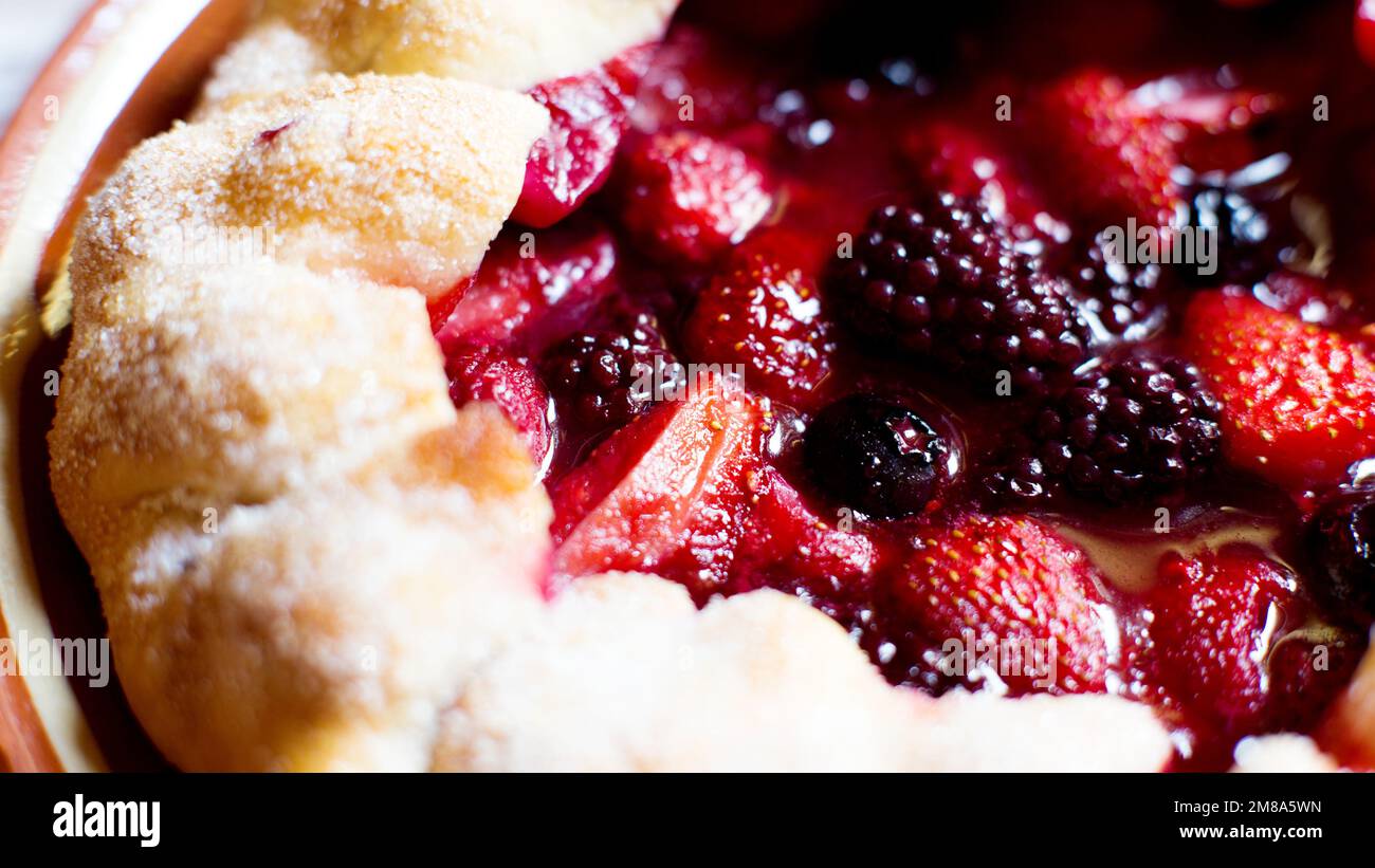 Red berries Galette. Galettes are a gastronomic specialty from the ...