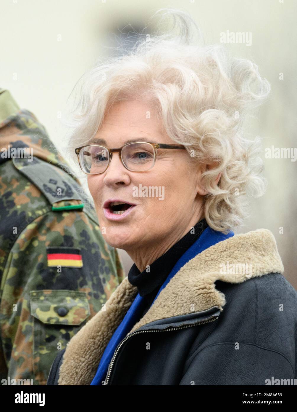 Marienberg, Germany. 12th Jan, 2023. Christine Lambrecht (SPD), Federal ...