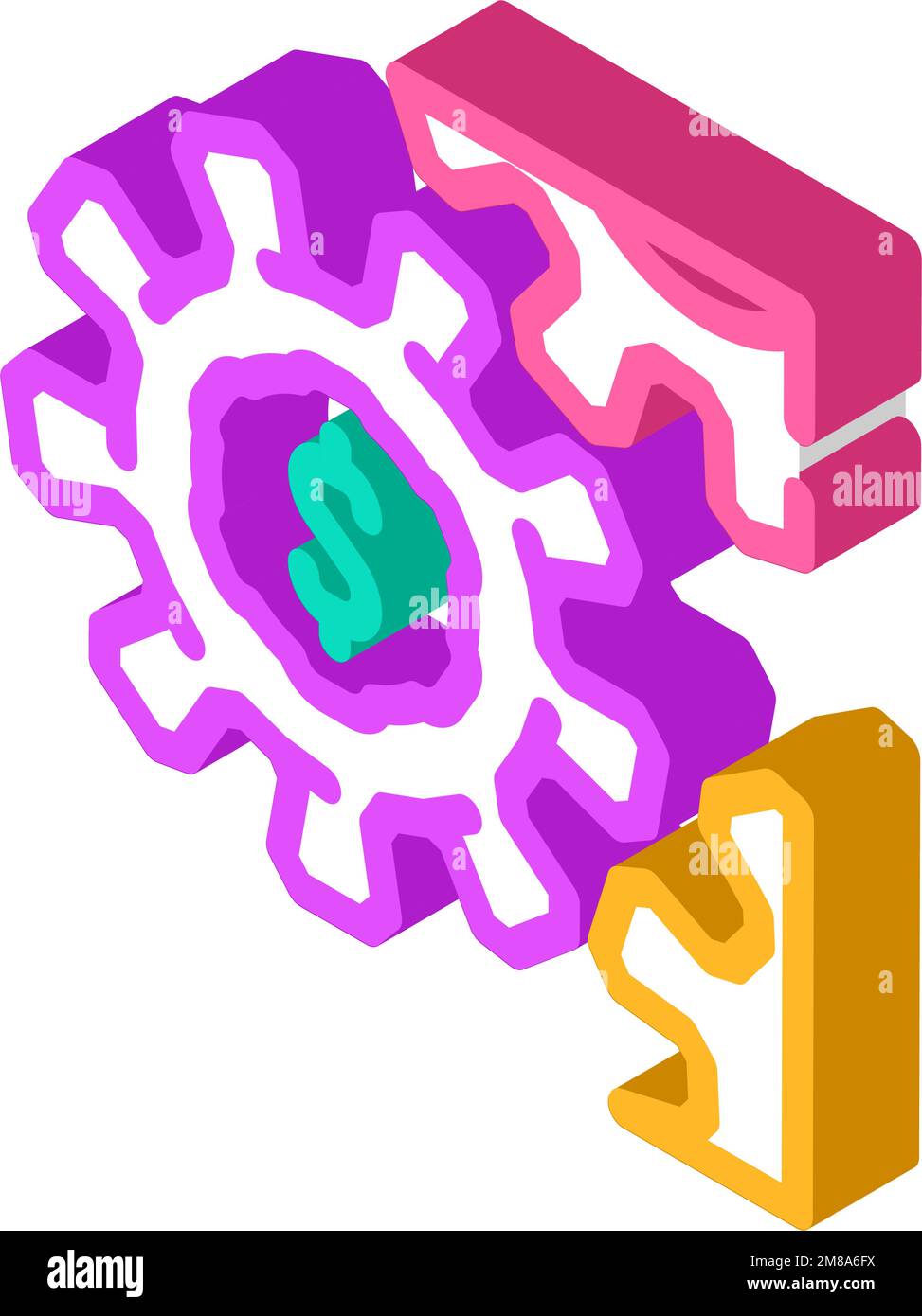gears esg isometric icon vector illustration Stock Vector Image & Art ...
