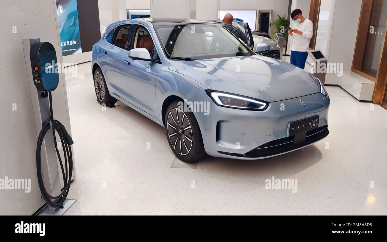 SHANGHAI, CHINA - OCTOBER 13, 2022 - The Huawei AITO Electric Vehicle ...
