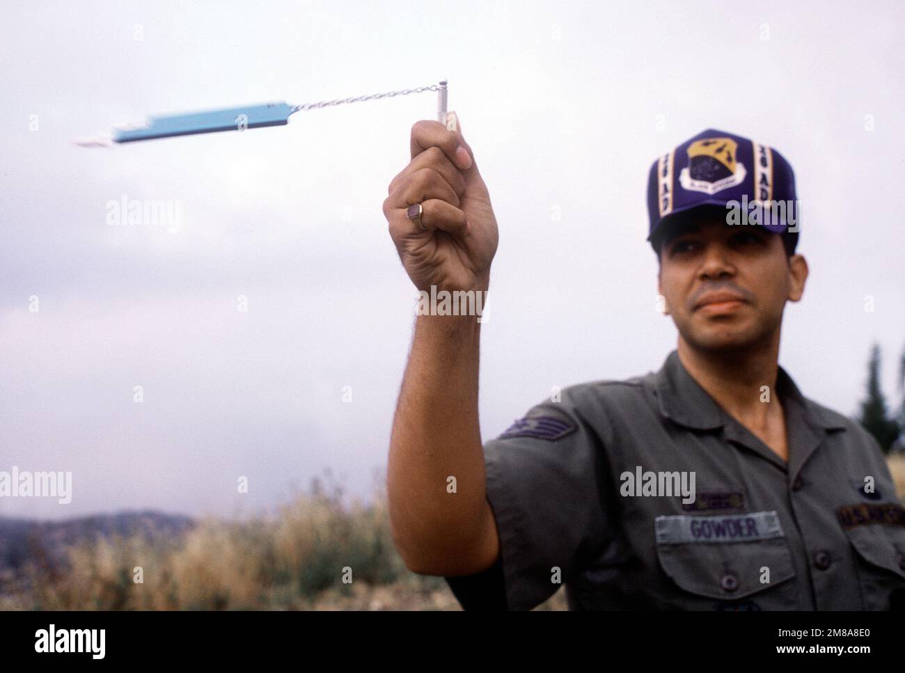 STAFF SGT. Paul Gowder uses a spychrometer to check the dew point used ...