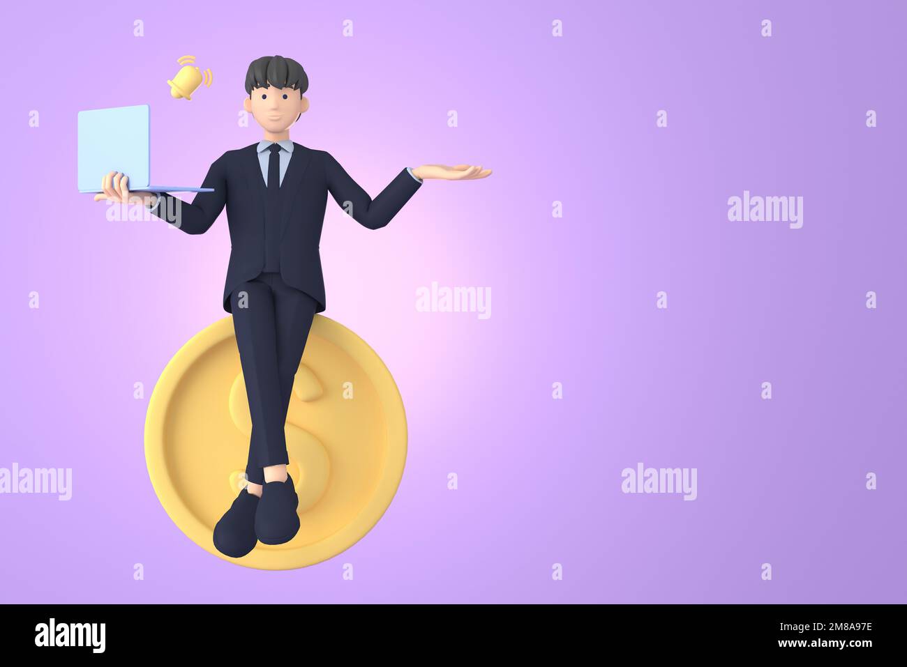 Tax Day Reminder Concept. Businessman submit tax by online concept ...
