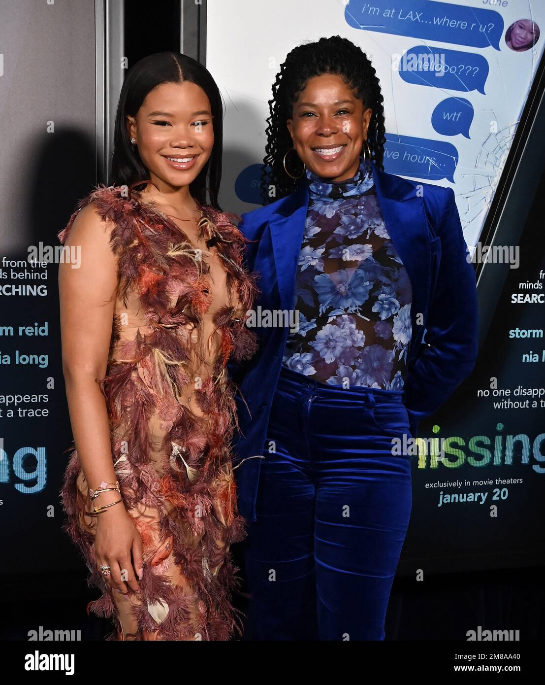 Los Angeles, Ca. 12/01/2023, Storm Reid and Robyn Simpson Reid arriving ...