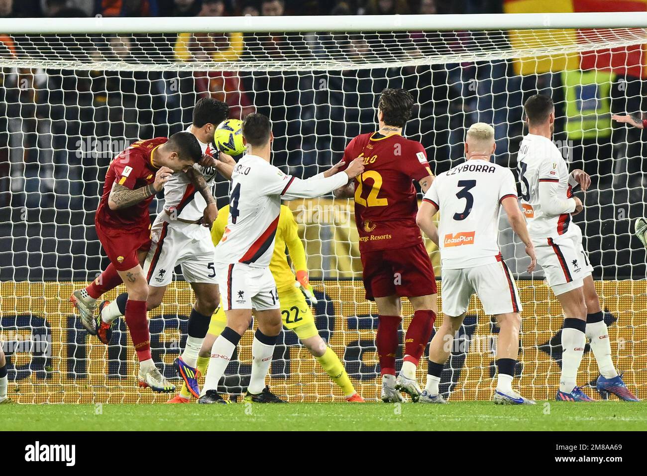 Rome, Italy. 12th Jan, 2023. Radu Matei Dr?gu?in of Genoa CFC during ...