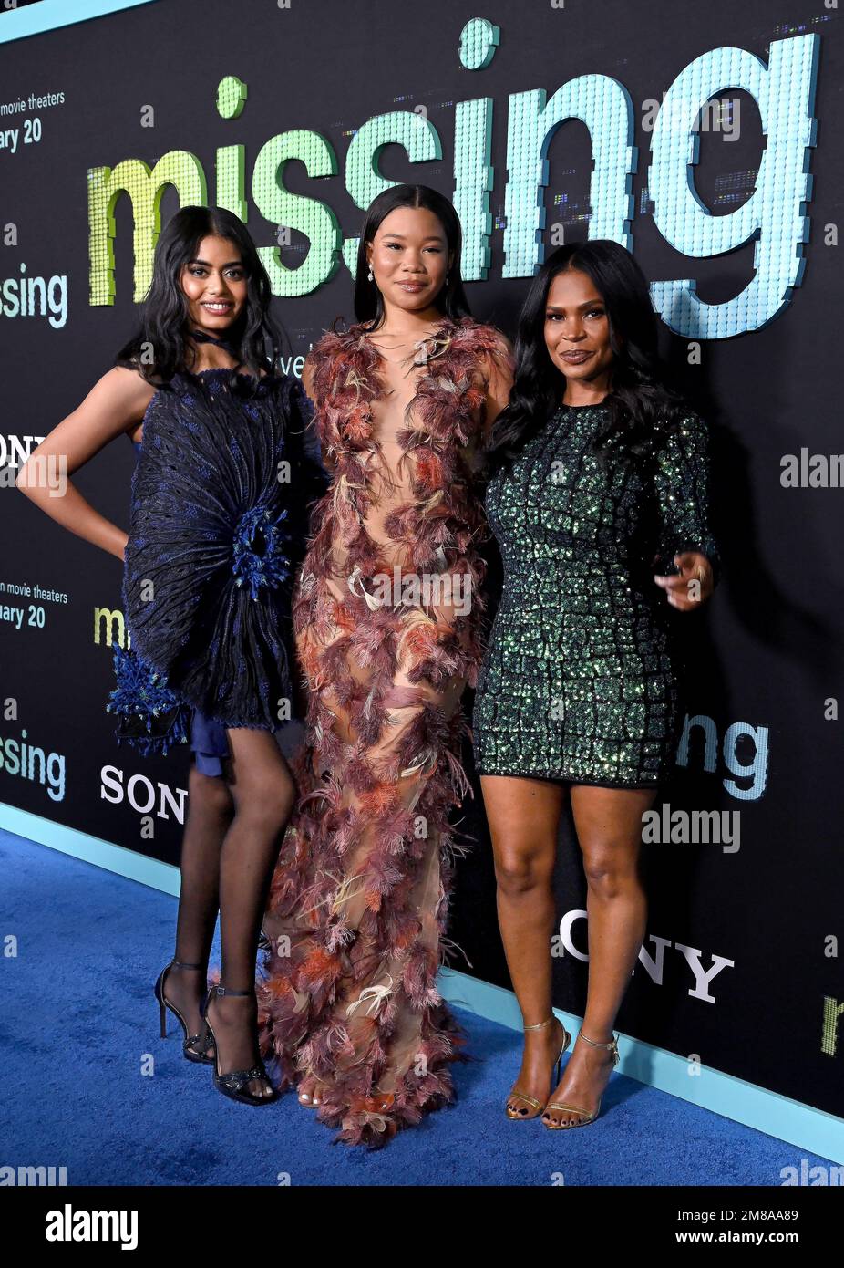 Los Angeles, Ca. 12/01/2023, Megan Suri, Storm Reid and Nia Peeples ...