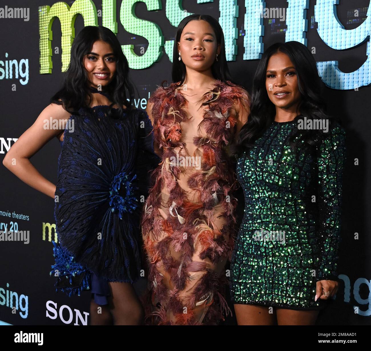 Los Angeles, Ca. 12/01/2023, Megan Suri, Storm Reid and Nia Peeples ...