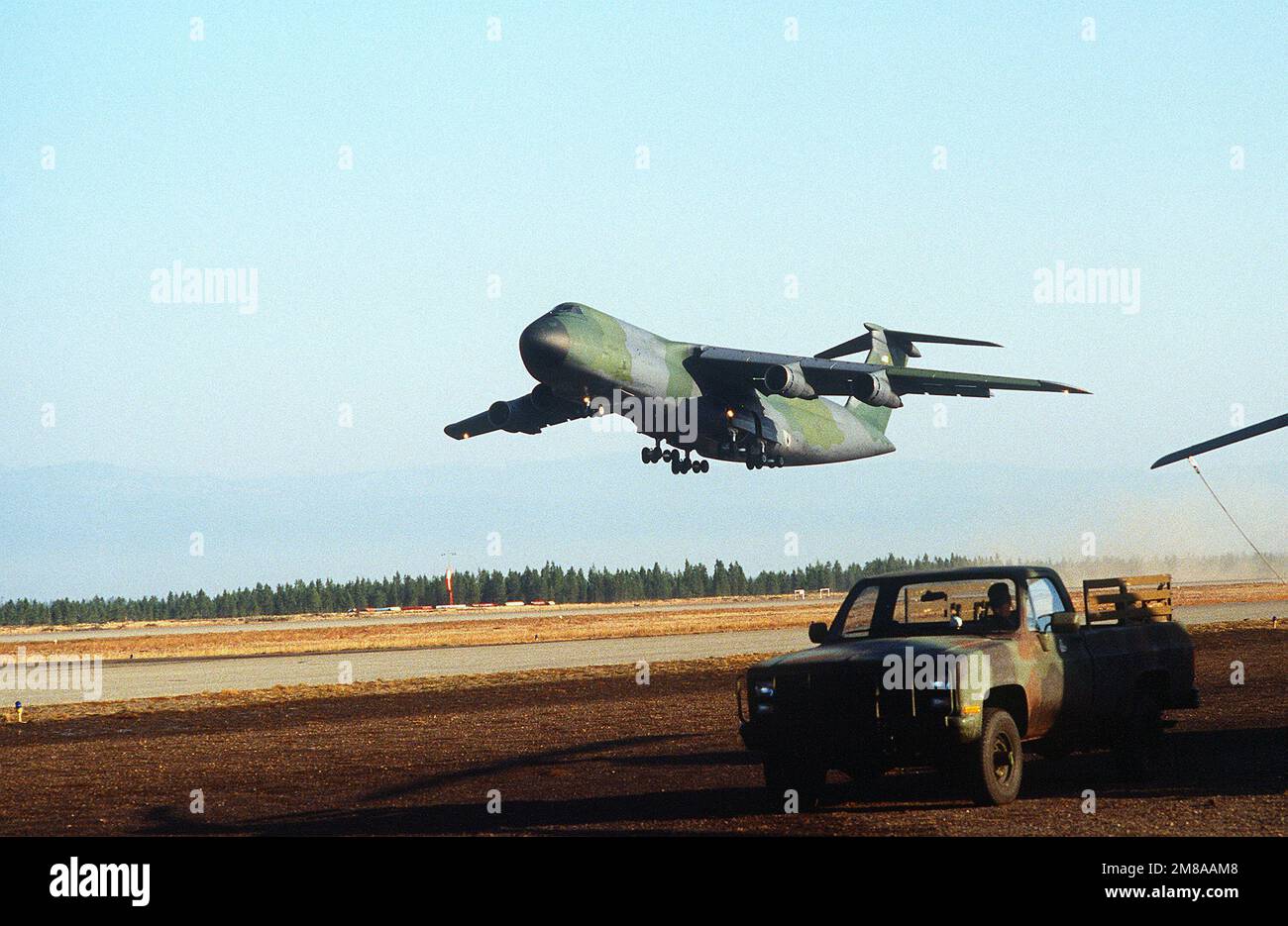 An Air Force C-5A Galaxy transport aircraft from the 60th Military ...