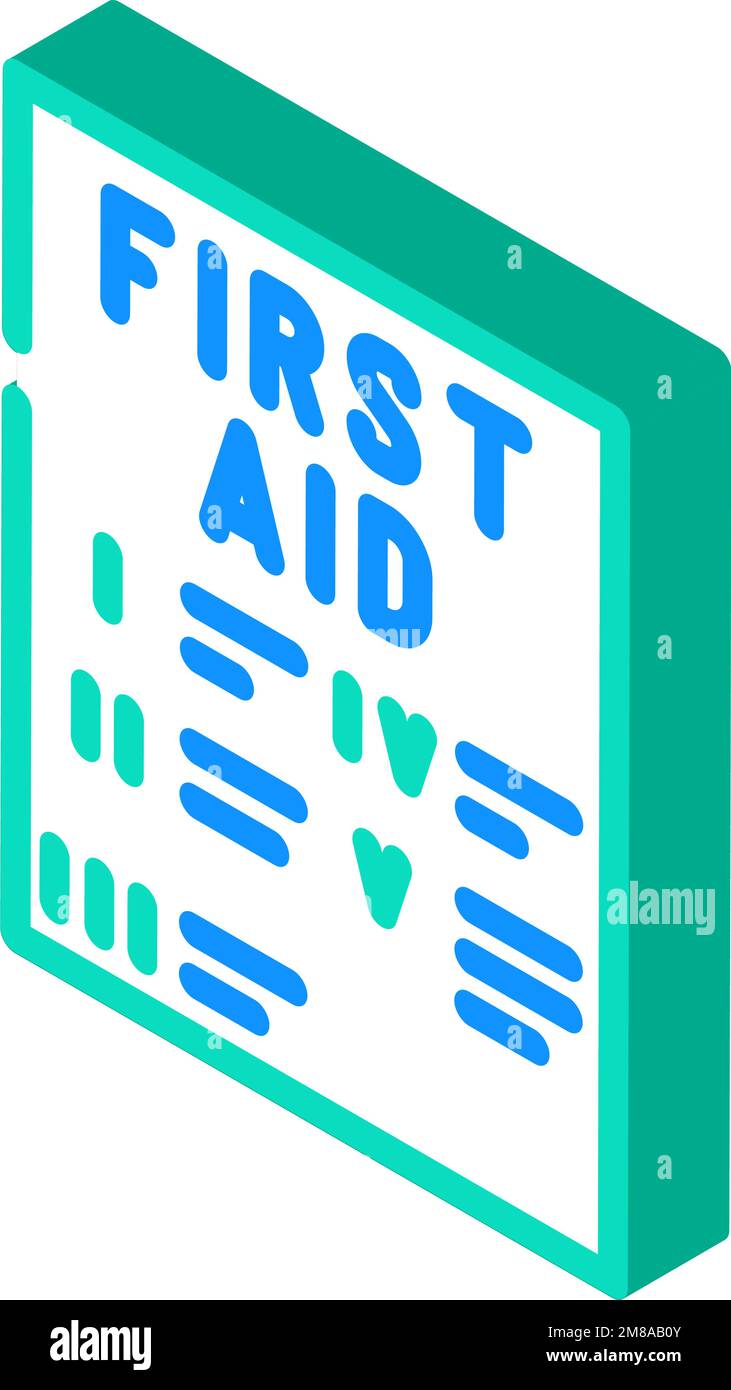 emergency first aid guide first aid isometric icon vector illustration ...