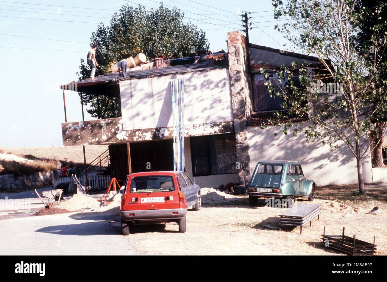 A view of Quarters 208 in base housing during its renovation. Base ...