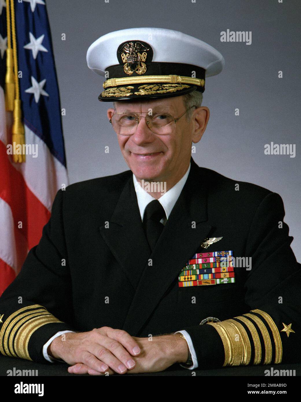 Adm. Leon A. Edney, USN. Country: Unknown Stock Photo - Alamy