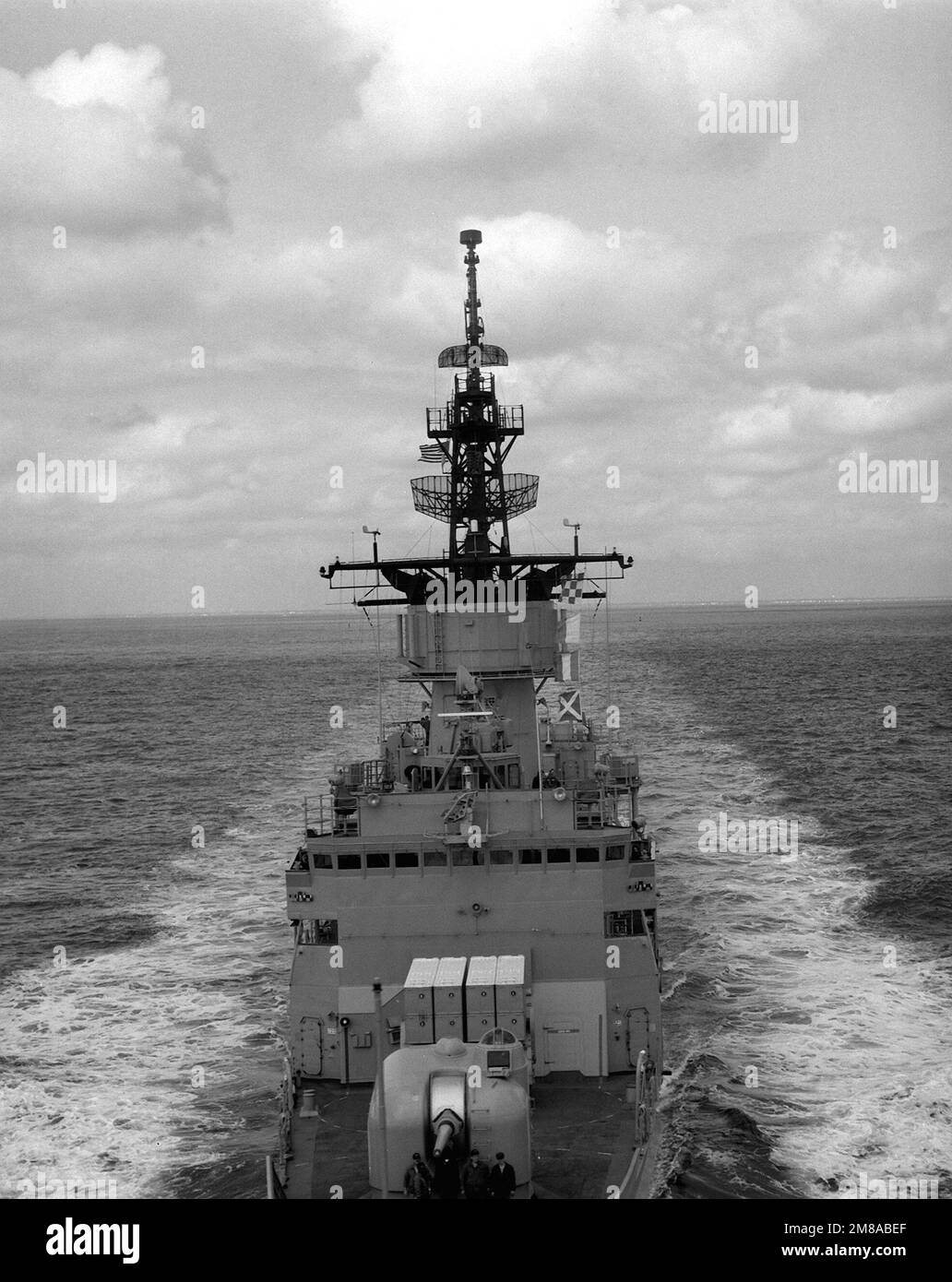 A partial bow view of the frigate USS BOWEN (FF-1079) underway. Country ...