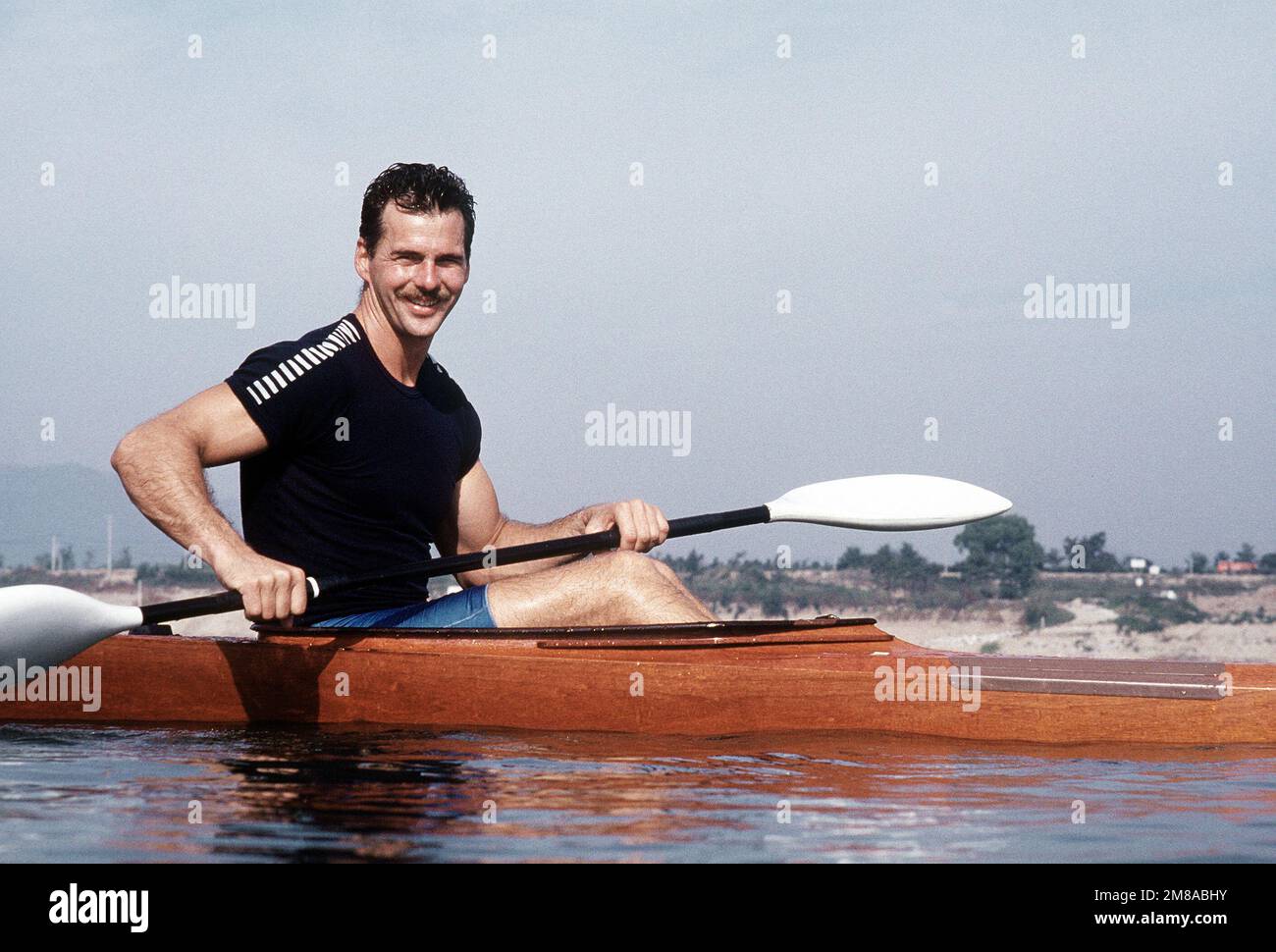 CPT. David Gilman, U.S. Army, practices on the Han River during Summer ...