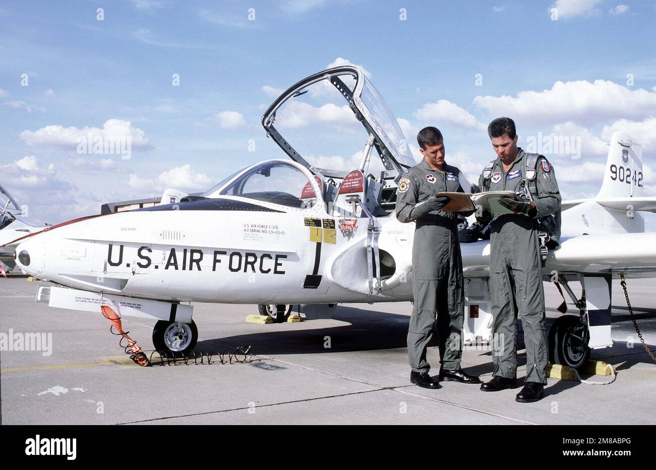 Pilot 1ST LT. Timothy Shields, left, and 2nd LT. Jack Swonson, student ...