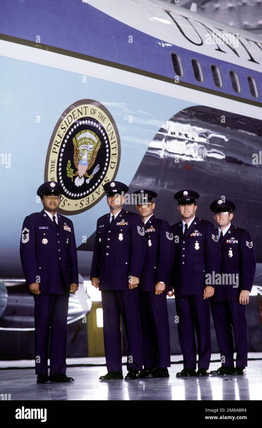 Members of the 1776th Security Police Squadron, Special Air Missions ...