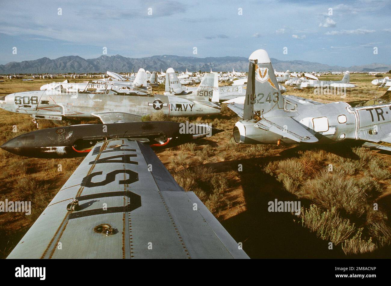 A view of some of the U.S. Navy and Air Force T-33 Shooting Star ...
