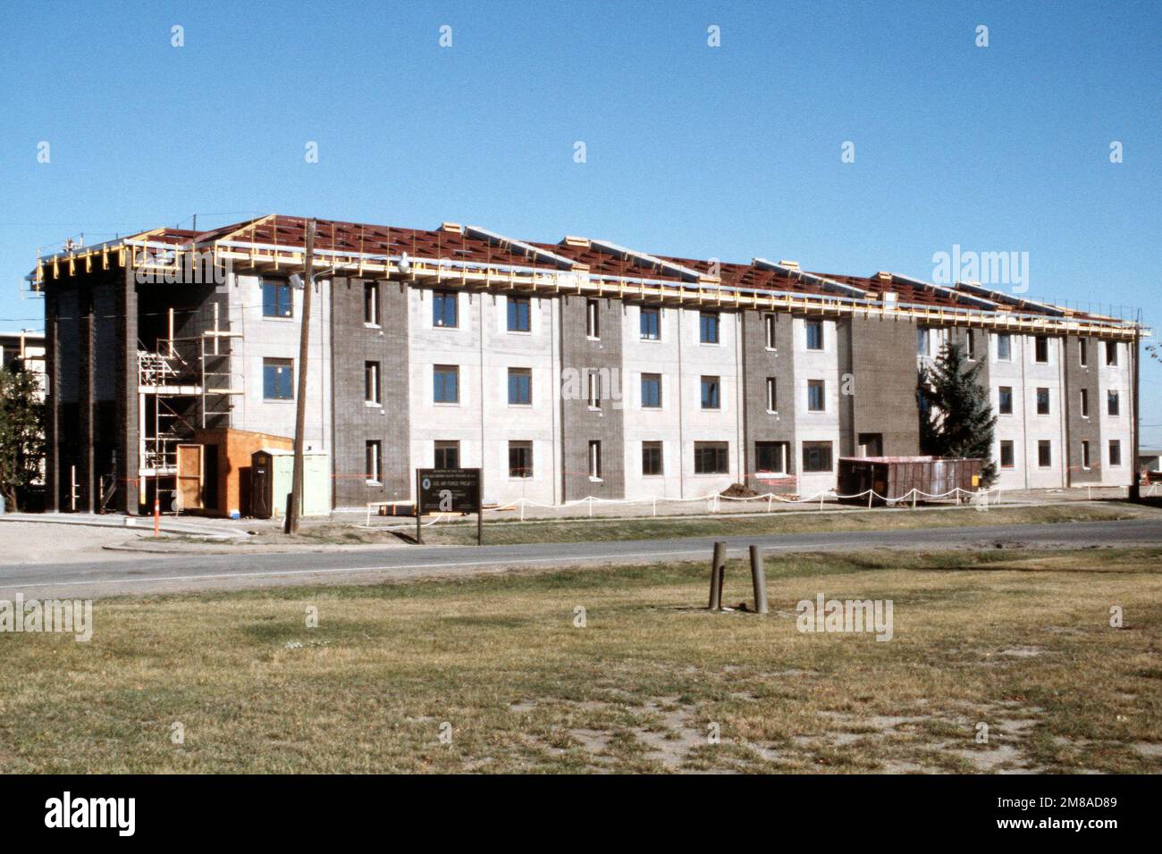 A view of Barracks 630 under renovation. The facility will house ...