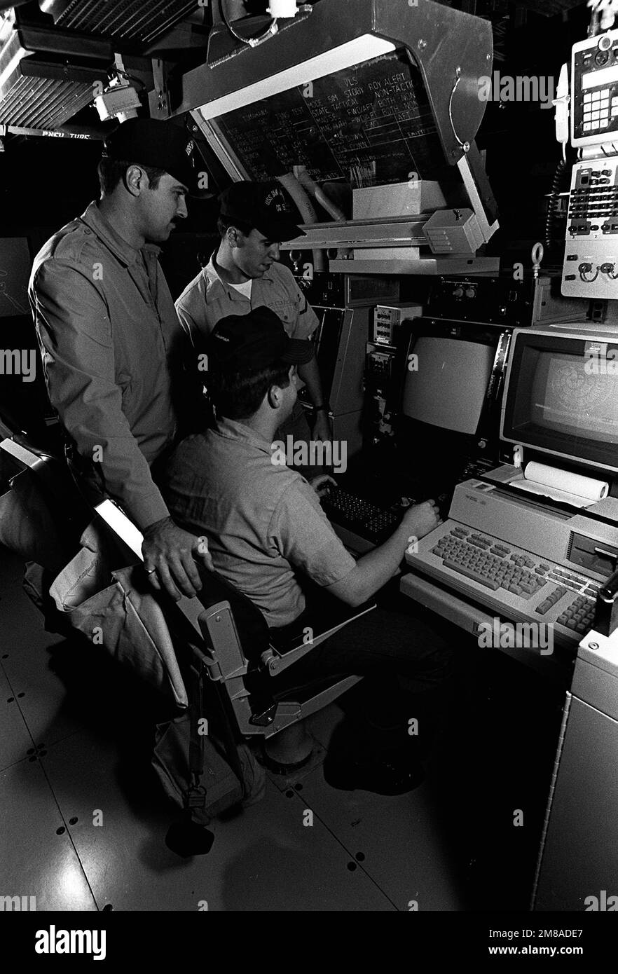 CHIEF Operations SPECIALIST Martin Lopshansky, left, Tomahawk cruise ...