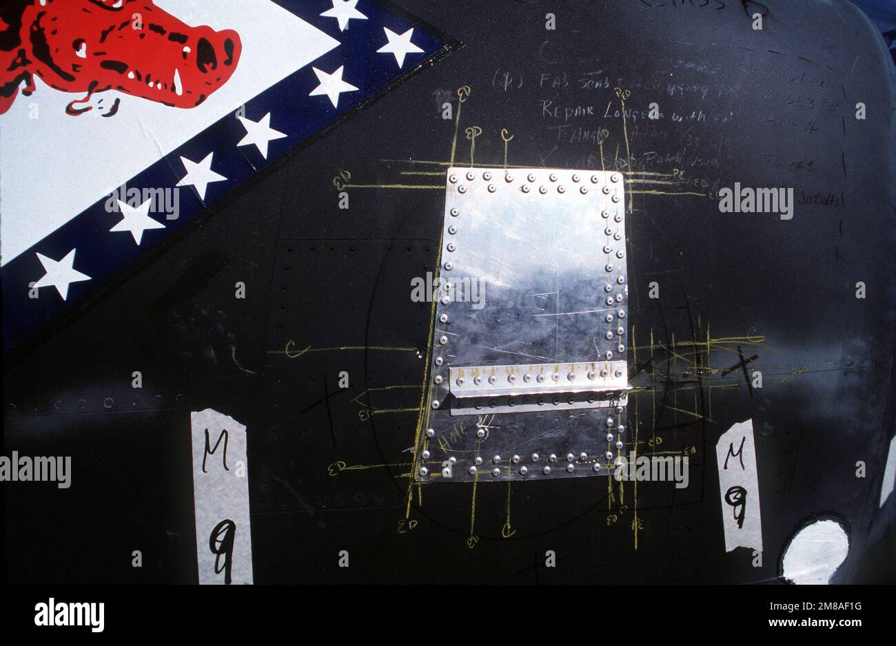 Aircraft battle damage repair hi-res stock photography and images - Alamy