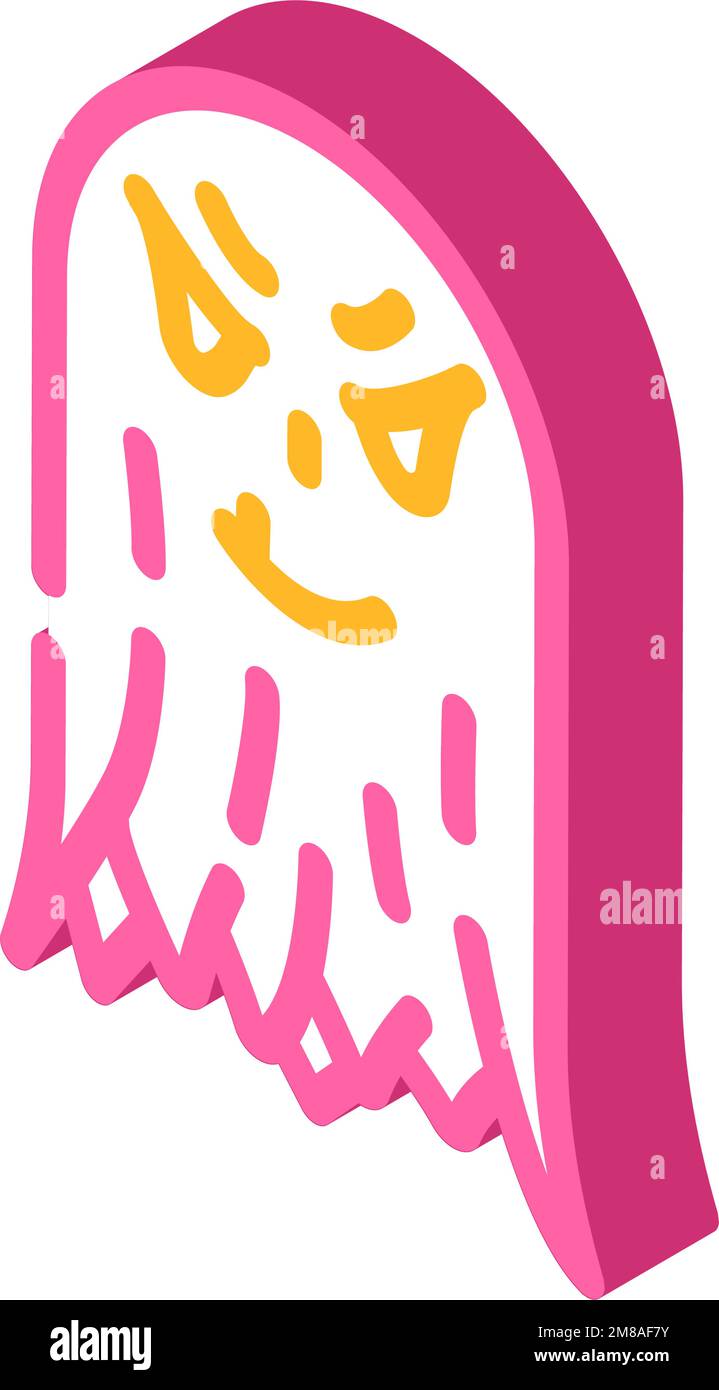 evil ghost isometric icon vector illustration Stock Vector Image & Art ...