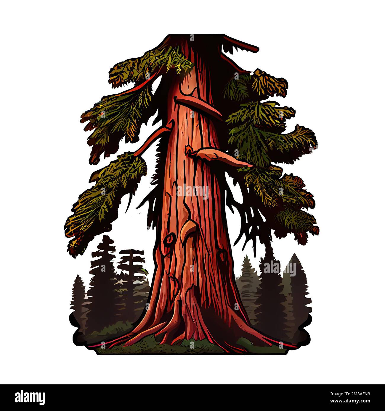 Coast redwood tree Cut Out Stock Images & Pictures - Alamy