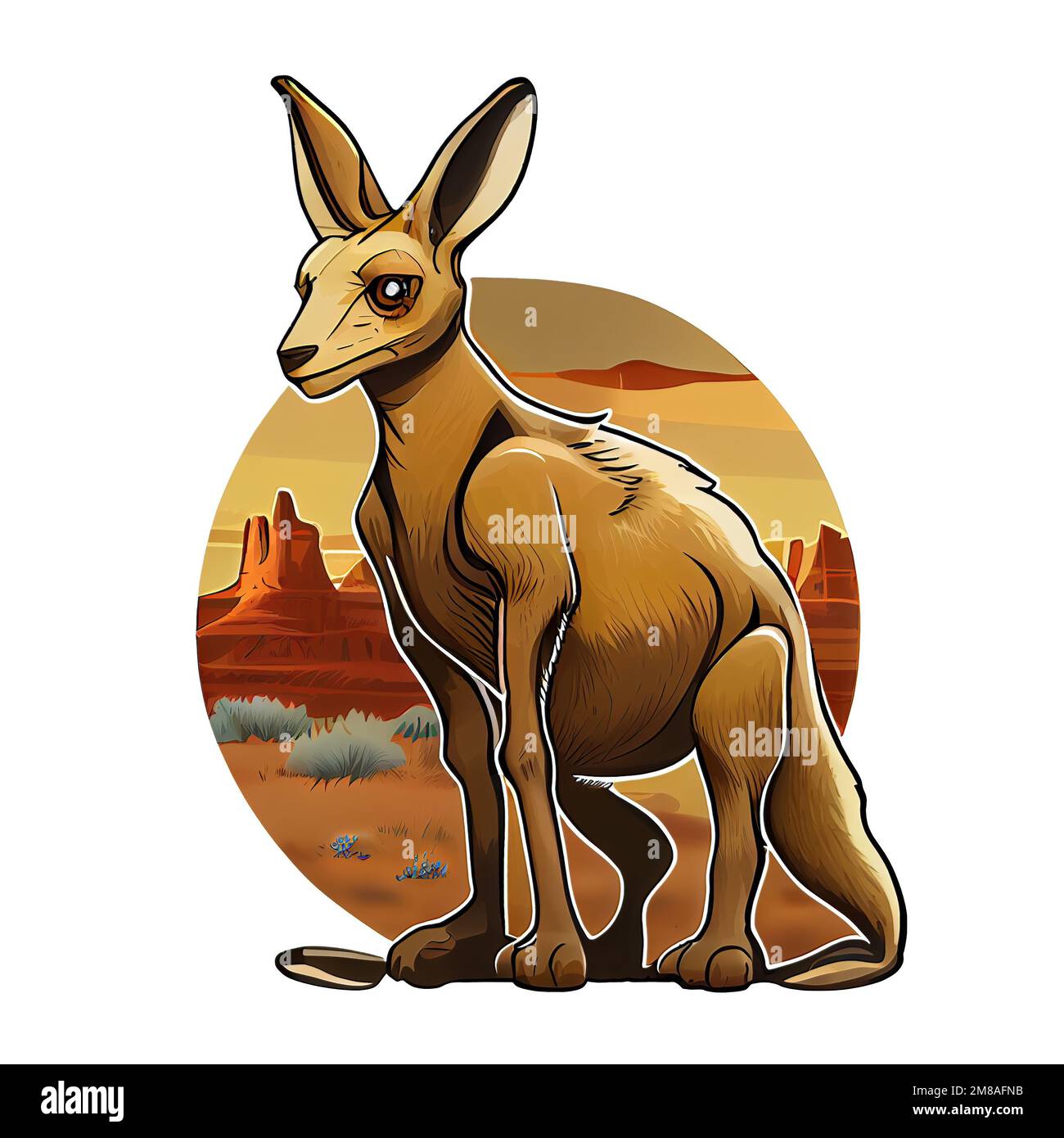 Cartoon kangaroo hi-res stock photography and images - Alamy