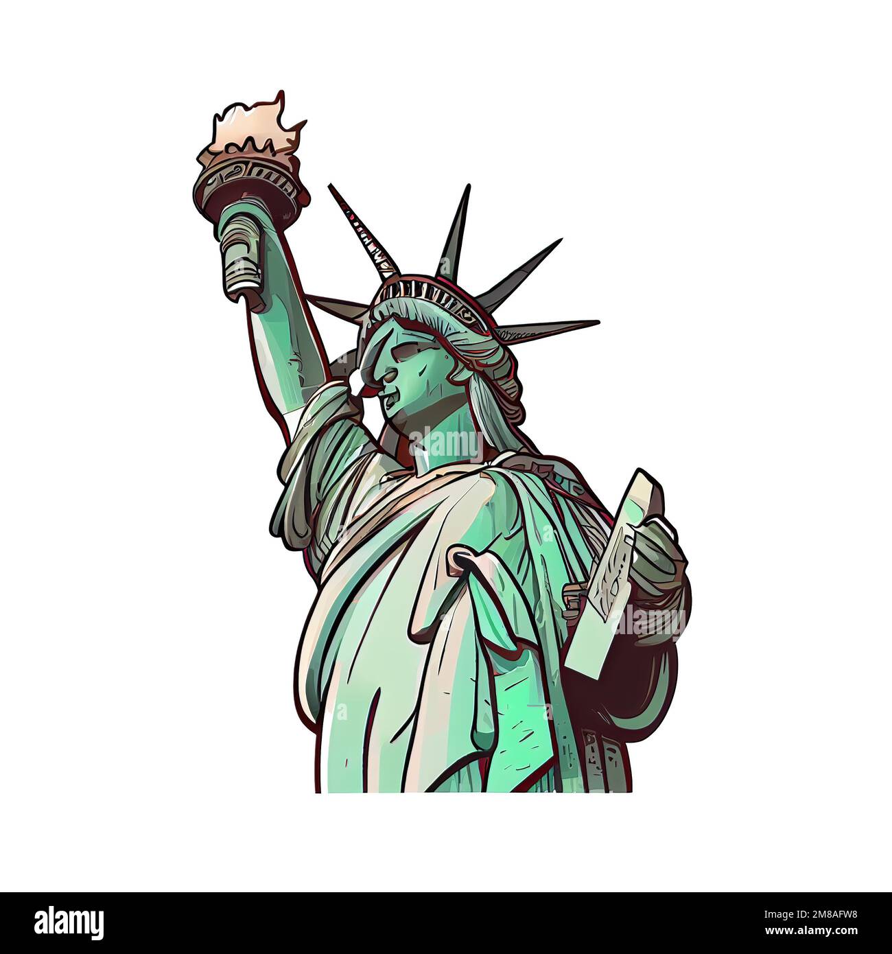 Statue Of Liberty Cartoon