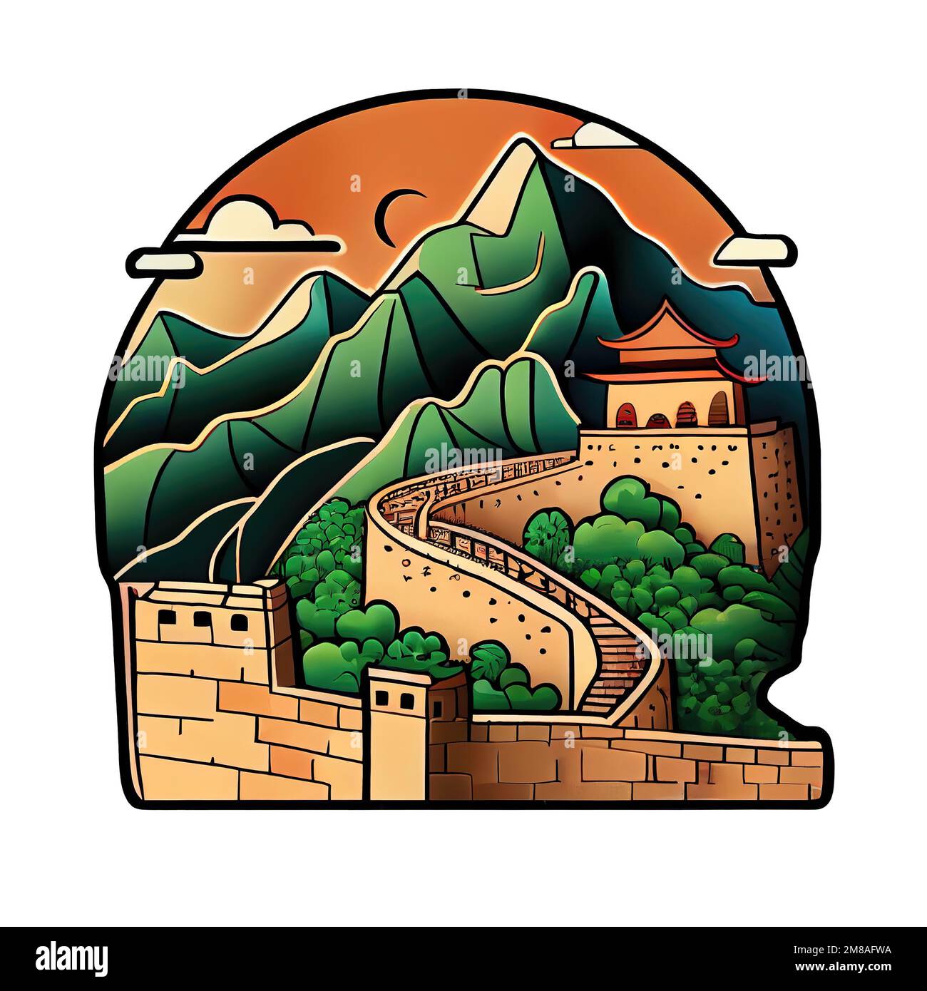 Simatai wall Cut Out Stock Images & Pictures - Alamy