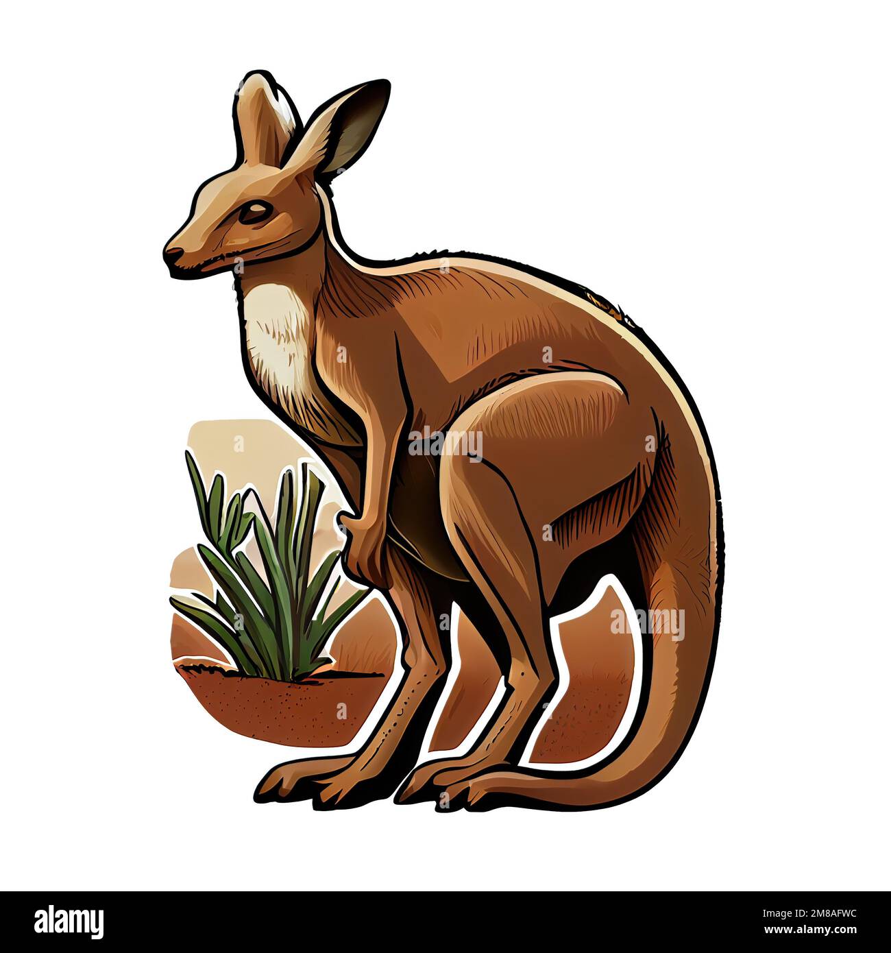 Australia outback kangaroo Cut Out Stock Images & Pictures - Alamy