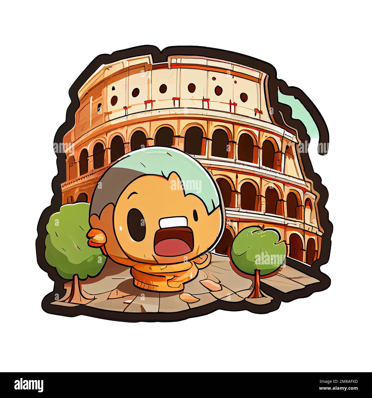 Pisa tower icon cartoon hi-res stock photography and images - Alamy