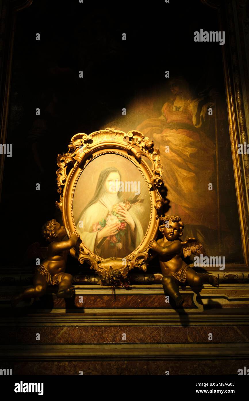 Beautiful golden, etherial, holy sunlight streams through windows and ...