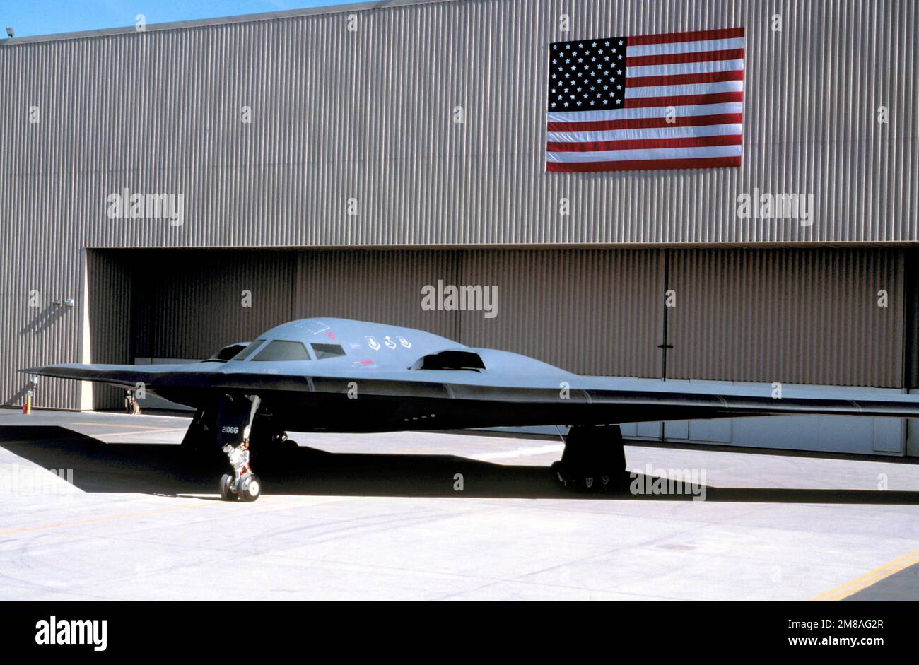 The roll out of the Northrop-built B-2A stealth bomber at Air Force ...
