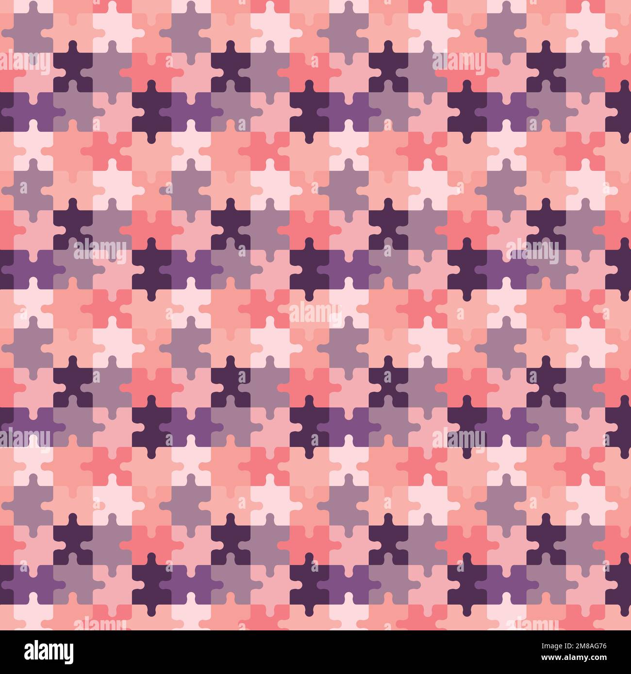 Puzzles seamless pattern. Creative background with multicolored puzzle ...
