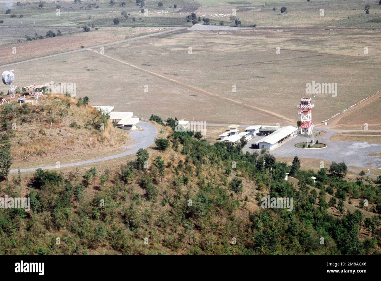 A view of the observation tower on Chandy Range at Korat Royal Thai Air ...