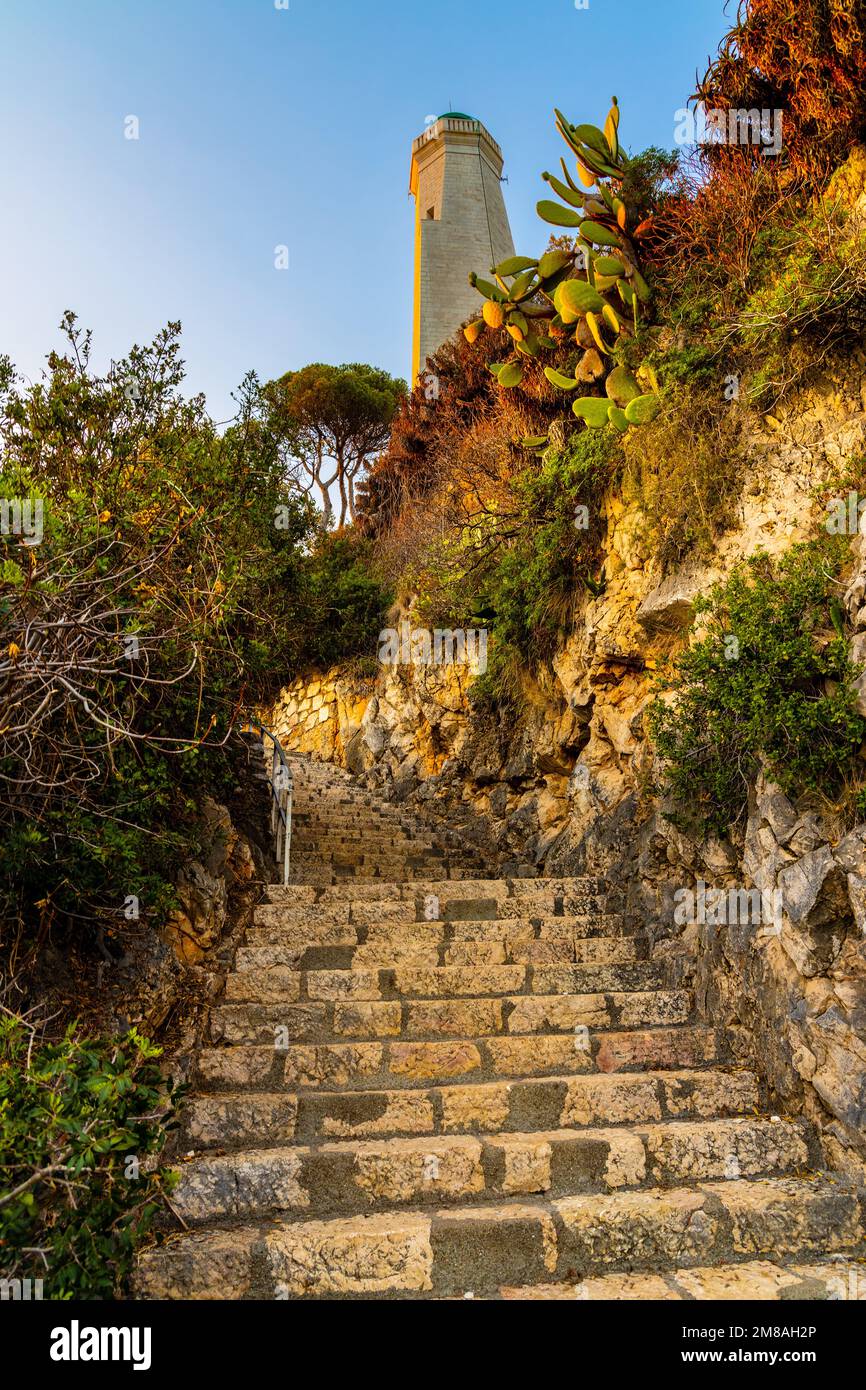 Saint Jean Cap Ferrat, France - August 3, 2022: Le Phare Lighthouse at ...