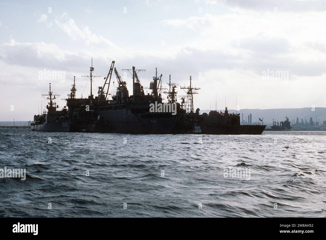 A view of ship's composing the aircraft carrier USS JOHN F. KENNEDY (CV ...