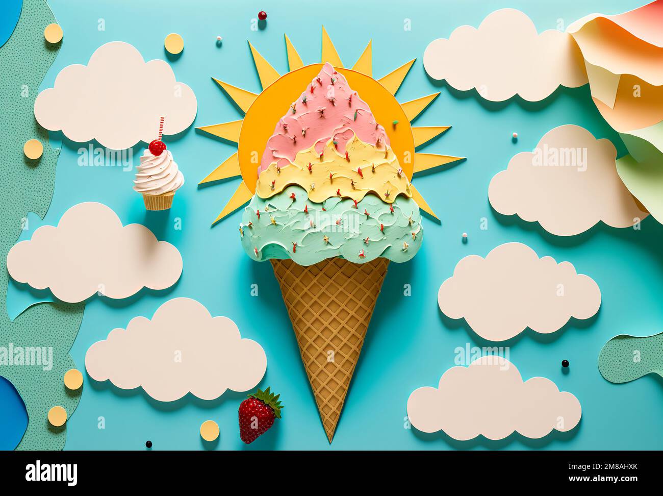 Ice collage hi-res stock photography and images - Alamy