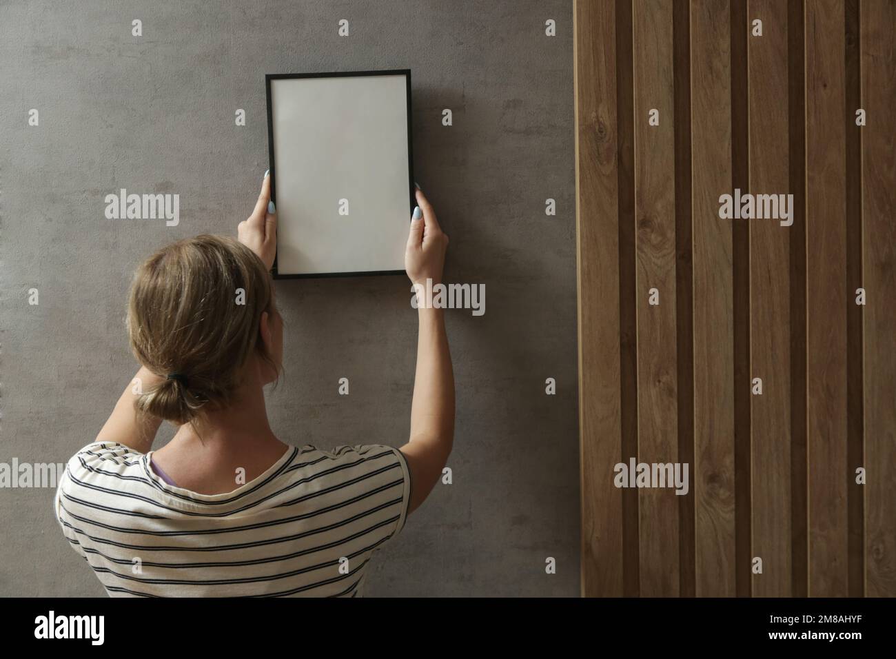 Picture frame in modern interior hi-res stock photography and images ...