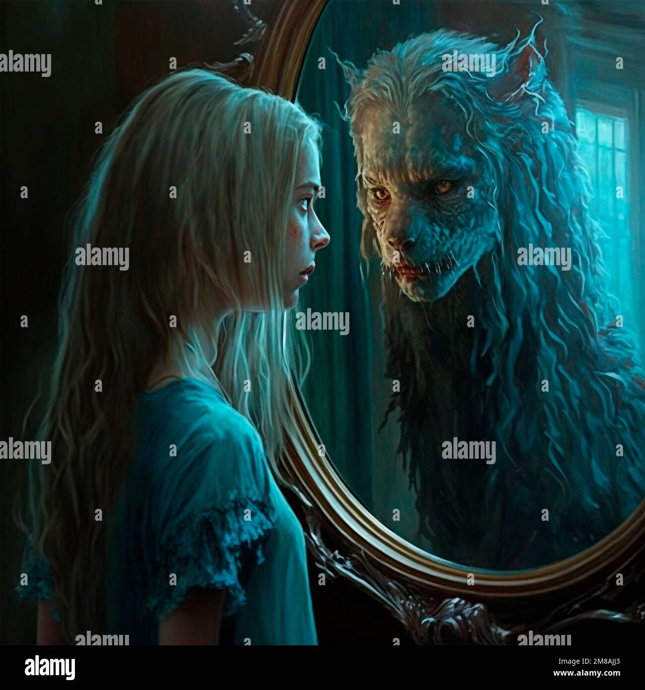 Mirror reflection evil hi-res stock photography and images - Alamy