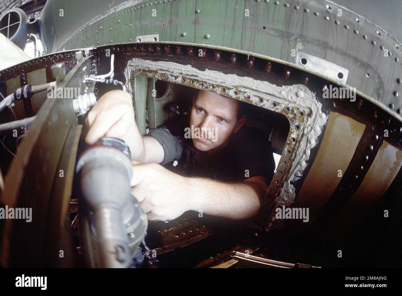 SSGT Theron Lennon of the 375th Consolidated Aircraft Maintenance ...