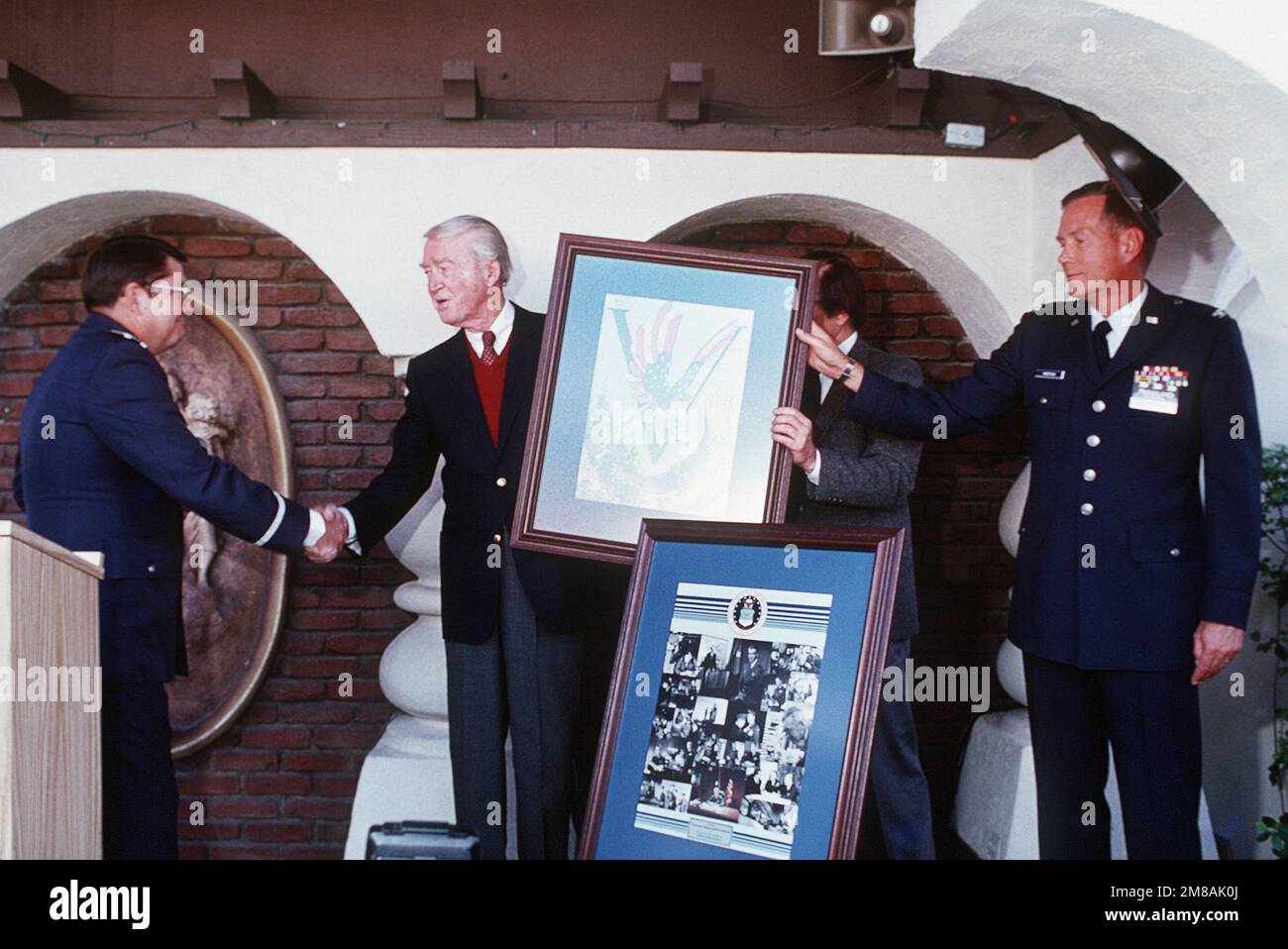 COL Louis V. Pelini, left, Commander of the Aerospace Audiovisual ...